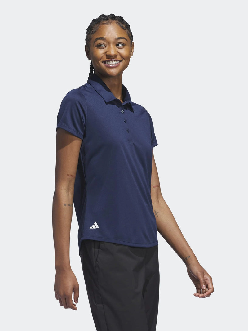 Adidas polo femme performance solid navy | Achat, prix et avis – GolfCenter.fr