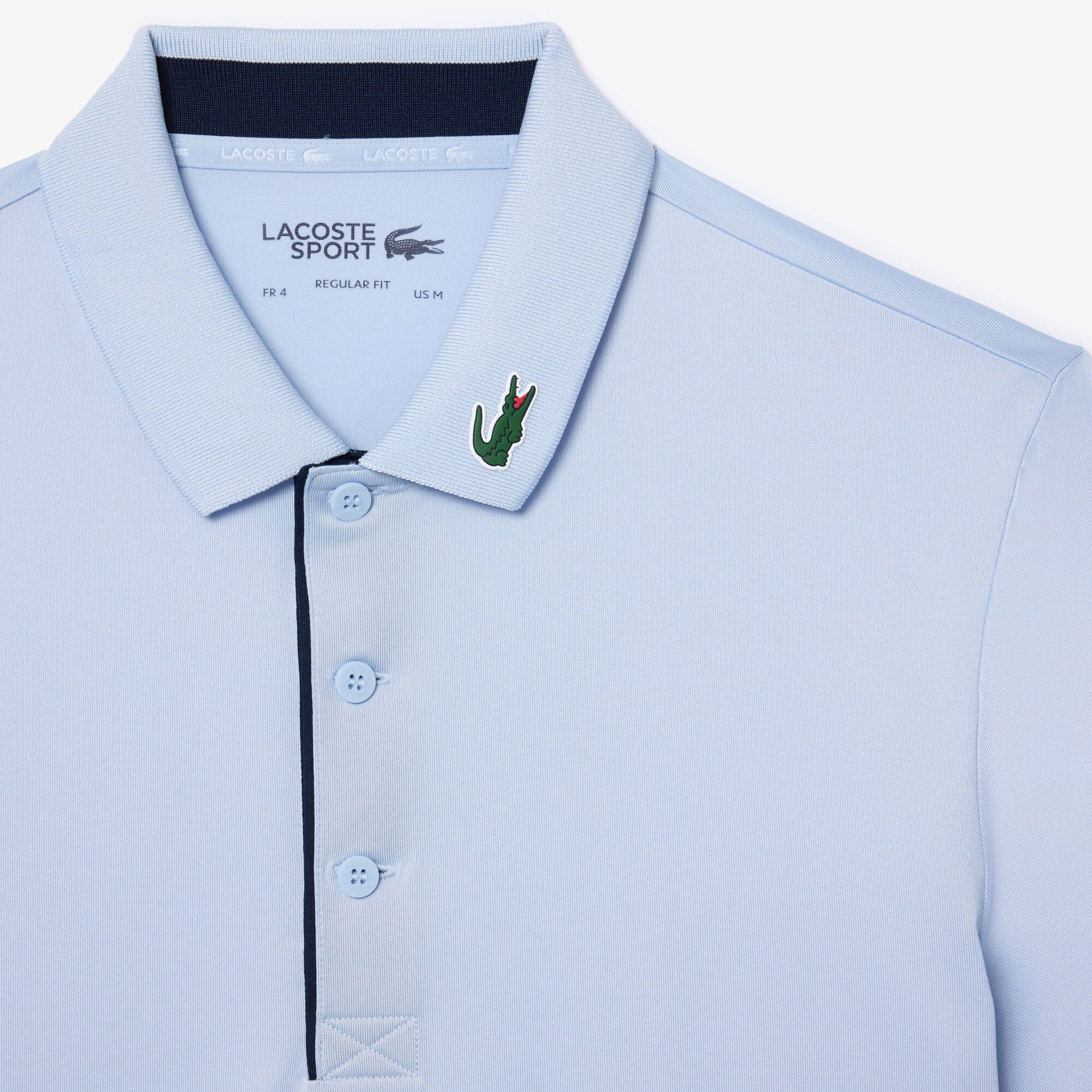 Lacoste Polo Golf Blanc Bleu Marine 3 S